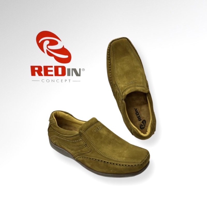 REDIN Men Suede leather Slip On Loafers Casual Loafers /Kasut Loafer ...