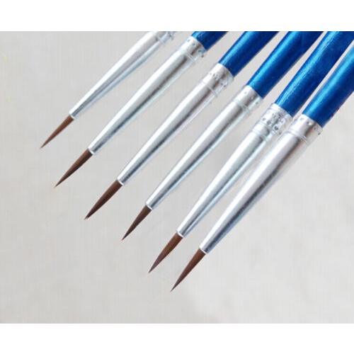 Paint Brush for miniatures model #000 Nylon Hair Artist Paint Brush ...