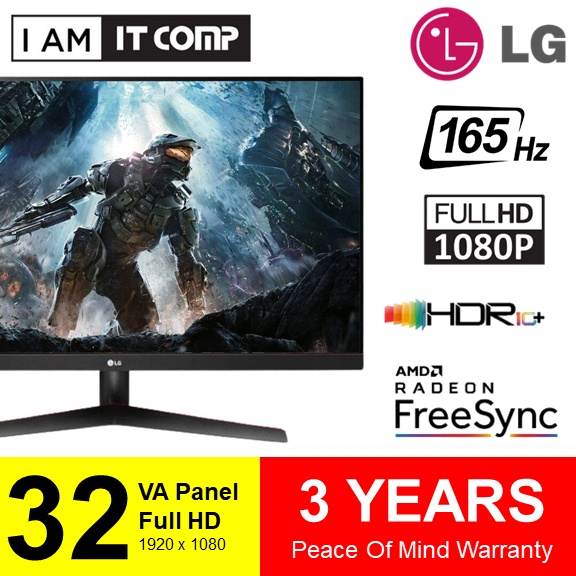 LG 32'' UltraGear 32GN50R-B / 32GN50R FHD 165Hz HDR10 Gaming Monitor ...