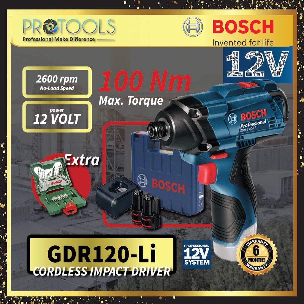 Bosch GDR120-LI / GDR 120-Li Cordless Impact Driver 06019F00L6 FOC X ...
