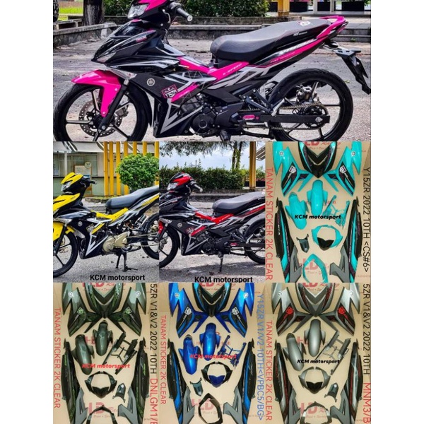 COVERSET Y15ZR Vietnam sticker/HLD/Y15 V1/V2/ Two tone colour/siap ...