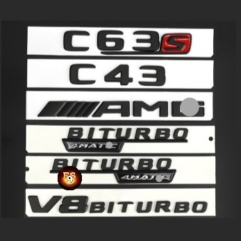 Mercedes Benz AMG Logo AMG Emblem C43 C63 C63s C CLASS TURBO 4MATIC ...