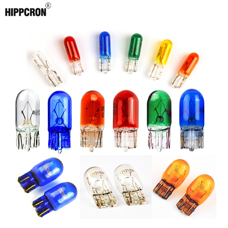 Car Halogen Bulb T20 Halogen Bulb Amber Color Clear Blue Yellow Red ...