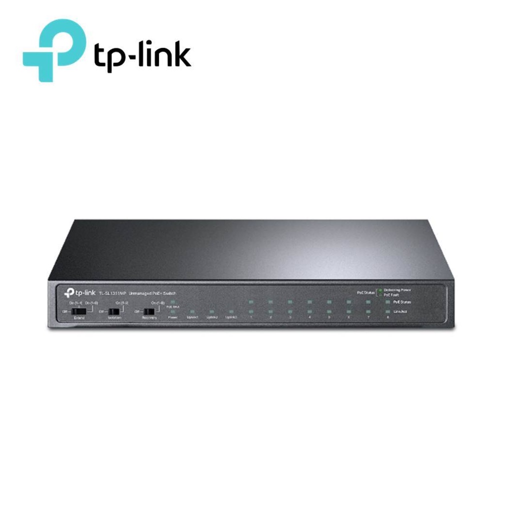 TP-LINK TL-SL1311MP 8-PORT 10/100 MBPS + 3-PORT GIGABIT DESKTOP SWITCH ...