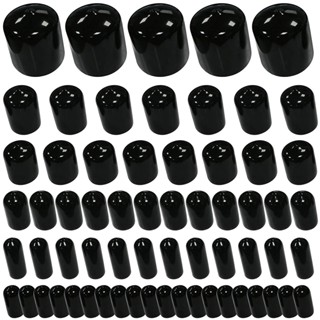 10/50pcs Rubber end caps Rubber Cap Screw End Cap Cover Plastic Tube ...
