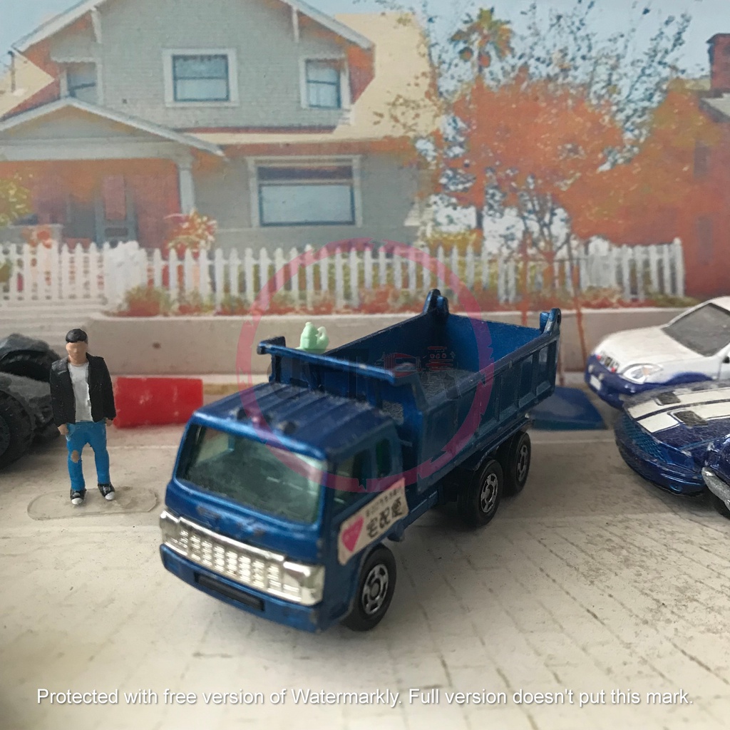 CFE336 TOMY TOMICA Hino Truck Lorry Lori Tanah Pasir Blue diecast scale ...