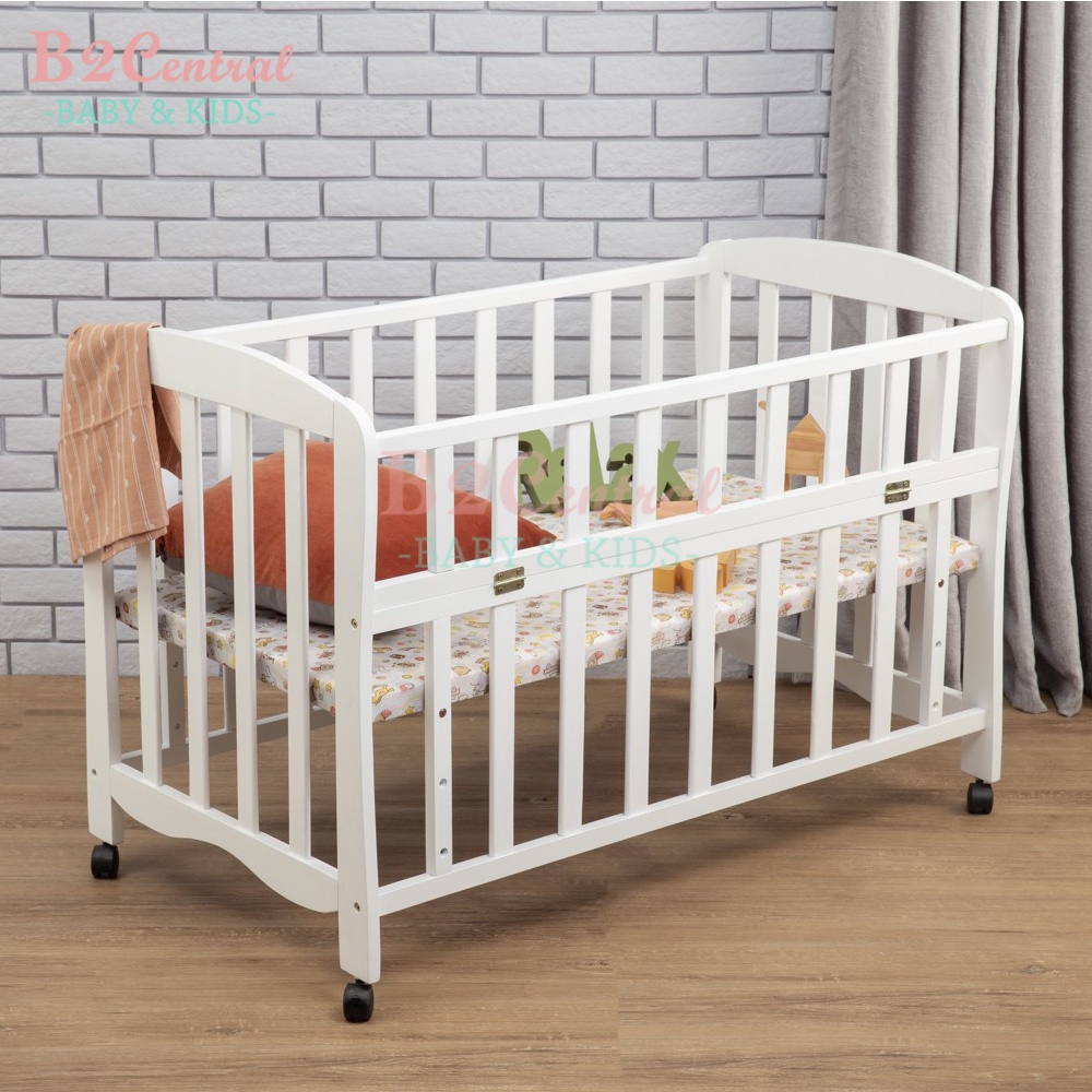Wooden Baby Cot Katil Bayi Kayu Baby Bed Children Bed Infant Bed Katil ...