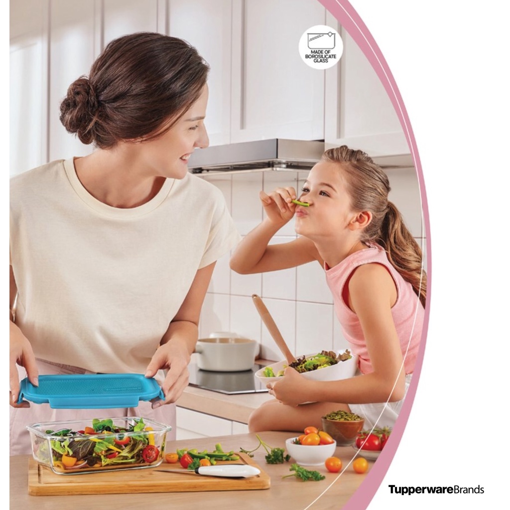 Tupperware PremiaGlass (1) 1.5L Glass Container | Shopee Malaysia