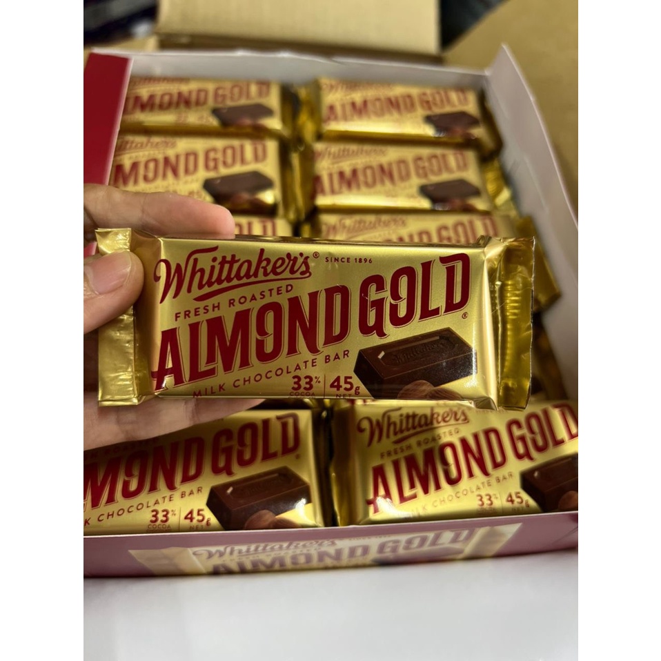 WHITETAKERS : ALMOND GOLD BAR 45G : COKLAT PREMIUM :COKLAT MURAH ...