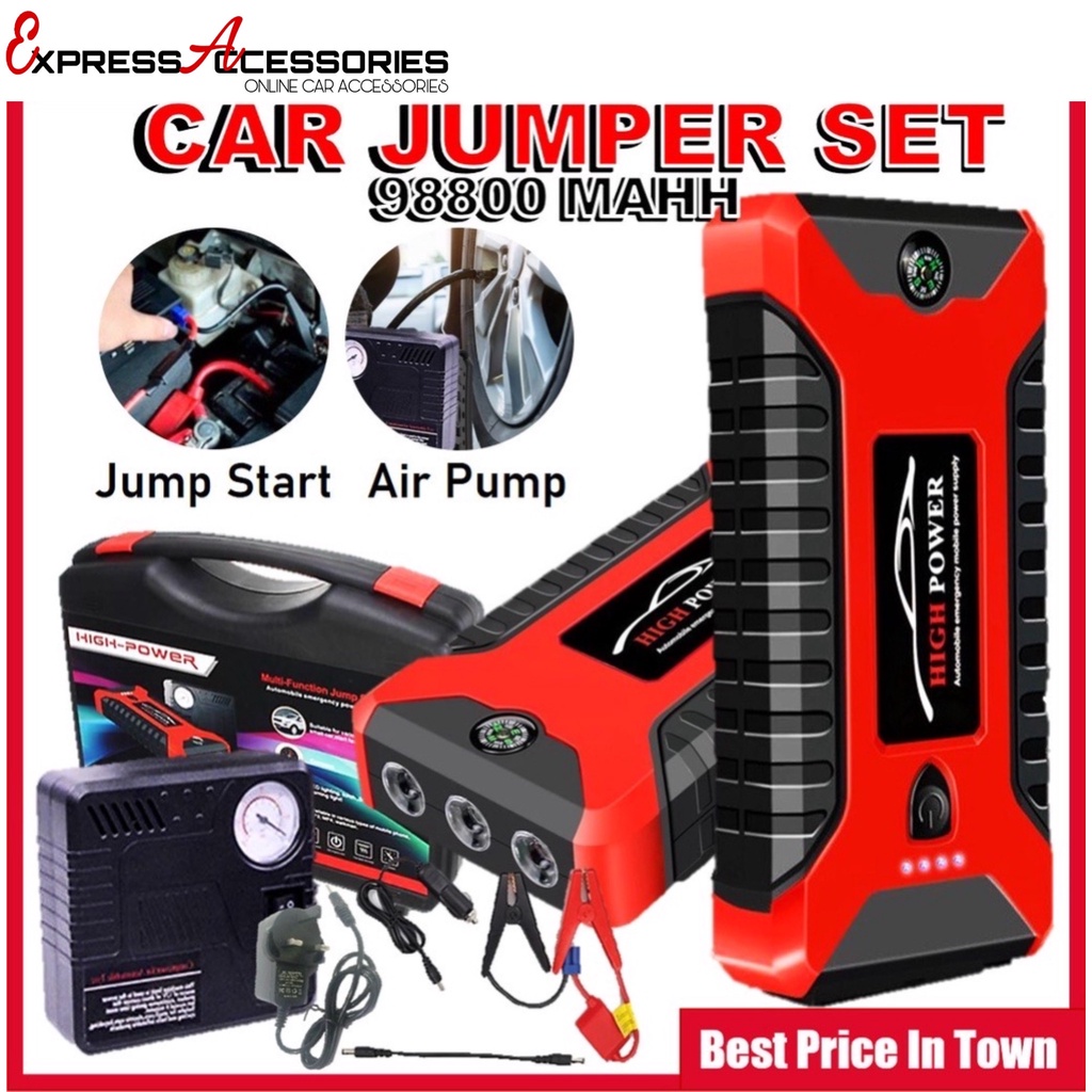 99800Mah Multi function Car Jumper Car PowerBank Car Jump Start ...