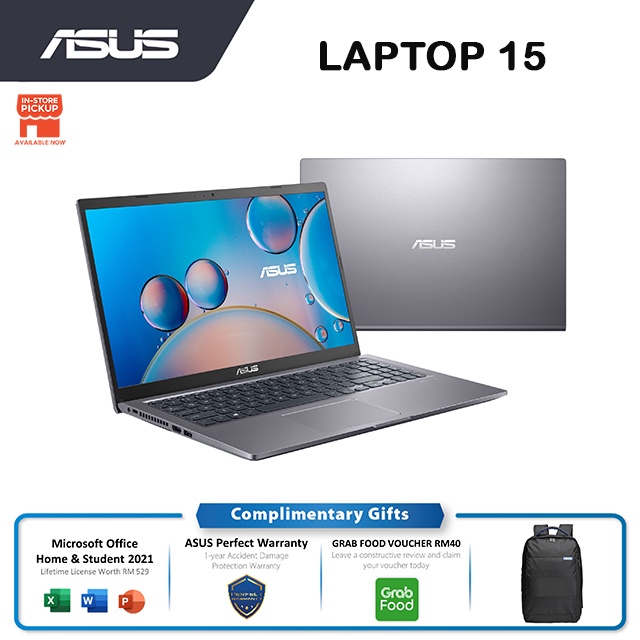 ASUS LAPTOP M515D- AEJ1587WS / AEJ1588WS (Ryzen 3 3250U/4GB RAM/256GB ...