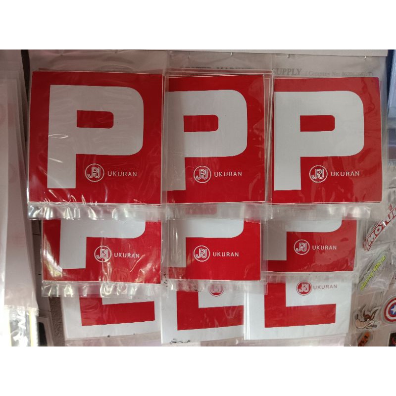 Sticker P dan L motor dan kereta (Ready Stock) | Shopee Malaysia