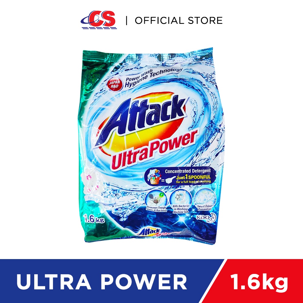 ATTACK Detergent Powder Ultra Power Aromatic Floral 1.6kg | Shopee Malaysia