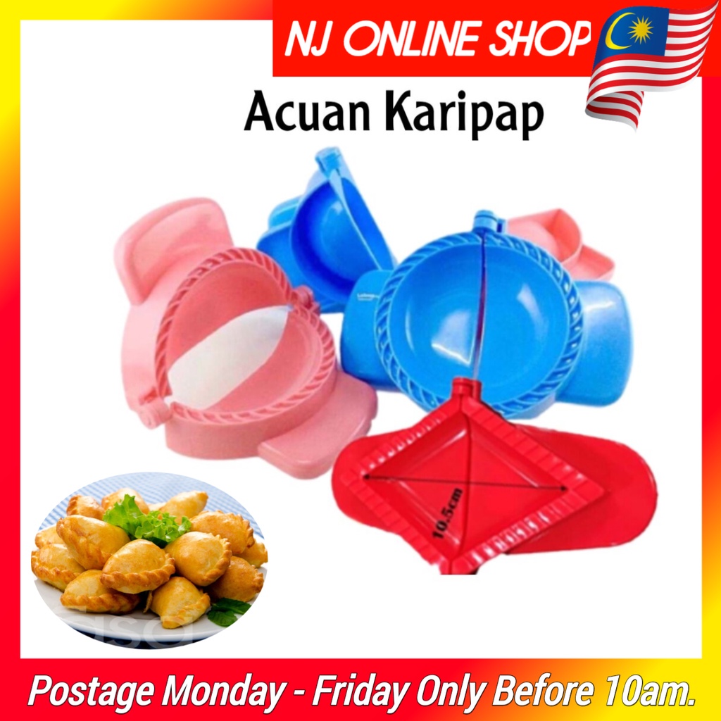 7cm/ 9cm/ 10.5cm Curry Puff Mould Triangle/ Dumpling Mold Maker/ Acuan ...