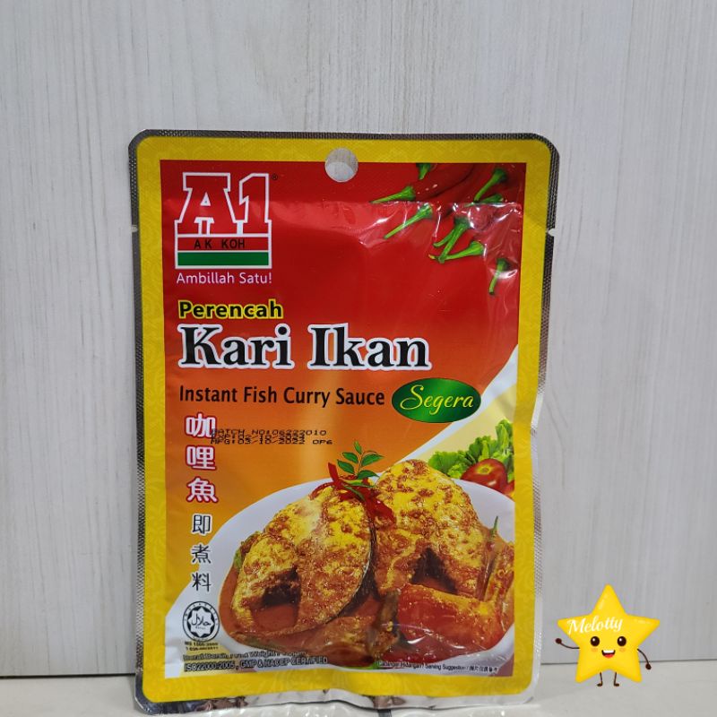 A1 Instant Fish Curry Sauce | Perencah Kari Ikan (100g) | Shopee Malaysia