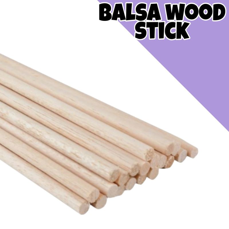 balsa wood stick-round (50cm)(diy material) | Shopee Malaysia