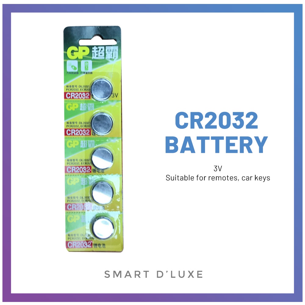 GP Lithium Coin Cell 3V Battery CR2032 | Shopee Malaysia