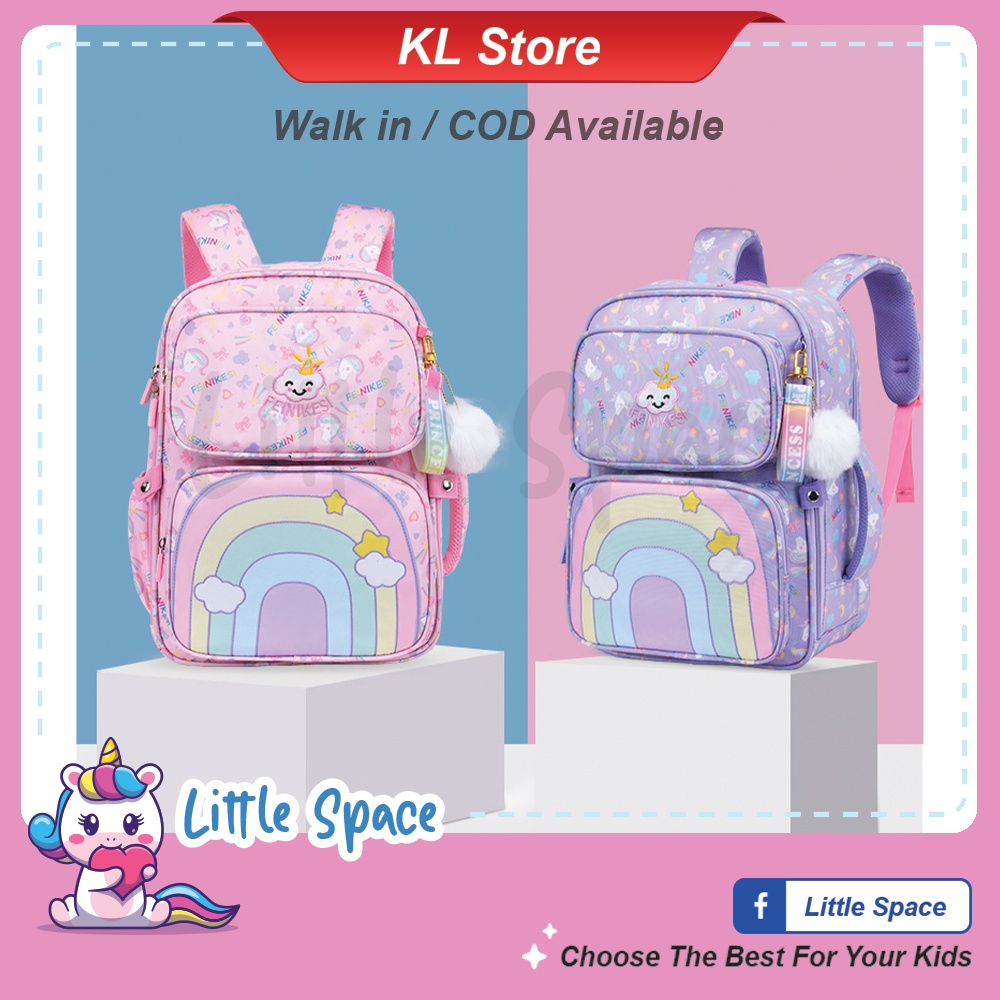 Rainbow Beg Sekolah Backpack Kids School Bag Children Beg Sekolah ...