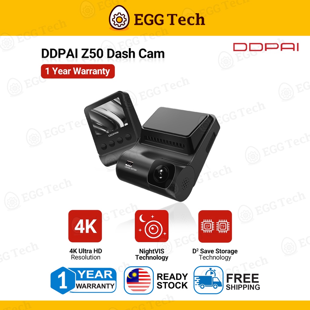 DDPAI Z50 Dash Cam 4K 2160P / Z40 Full HD GPS Version Front Rear Dash Cam 24H Recording IPS ...