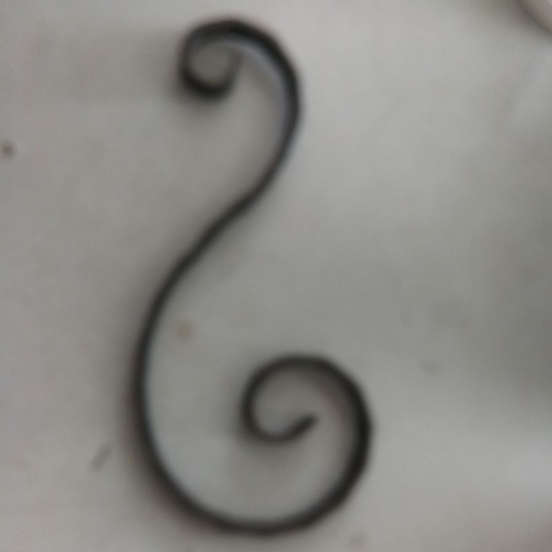 WROUGHT IRON FLAT BAR SCROLL S MADE OF 6MM X 12MM W. I FLAT BAR ...