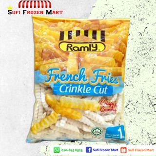 Ramly Fries 1KG Shoestring/Crinkle/Griddies/Potato Wedges Spicy/Curly ...