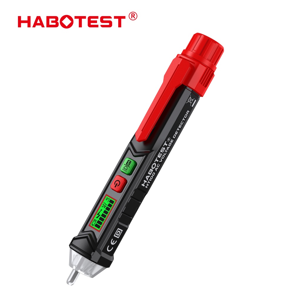 HABOTEST HT100 AC Voltage Test Pen 12V-1000V/48V-1000V Non-contact ...