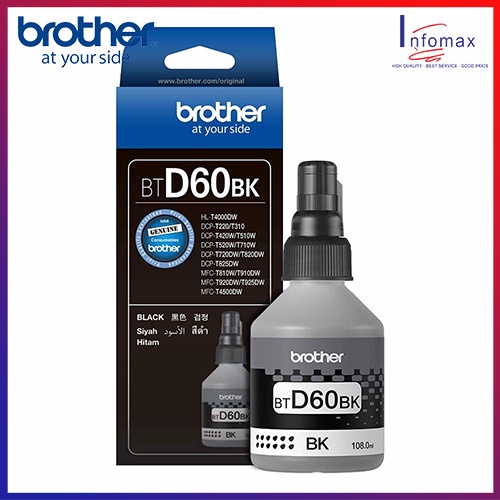 Brother Original Refill Ink BT5000 BTD60BK Black For Printer DCP-T310 DCP-T510W DCP-T710W MFC ...