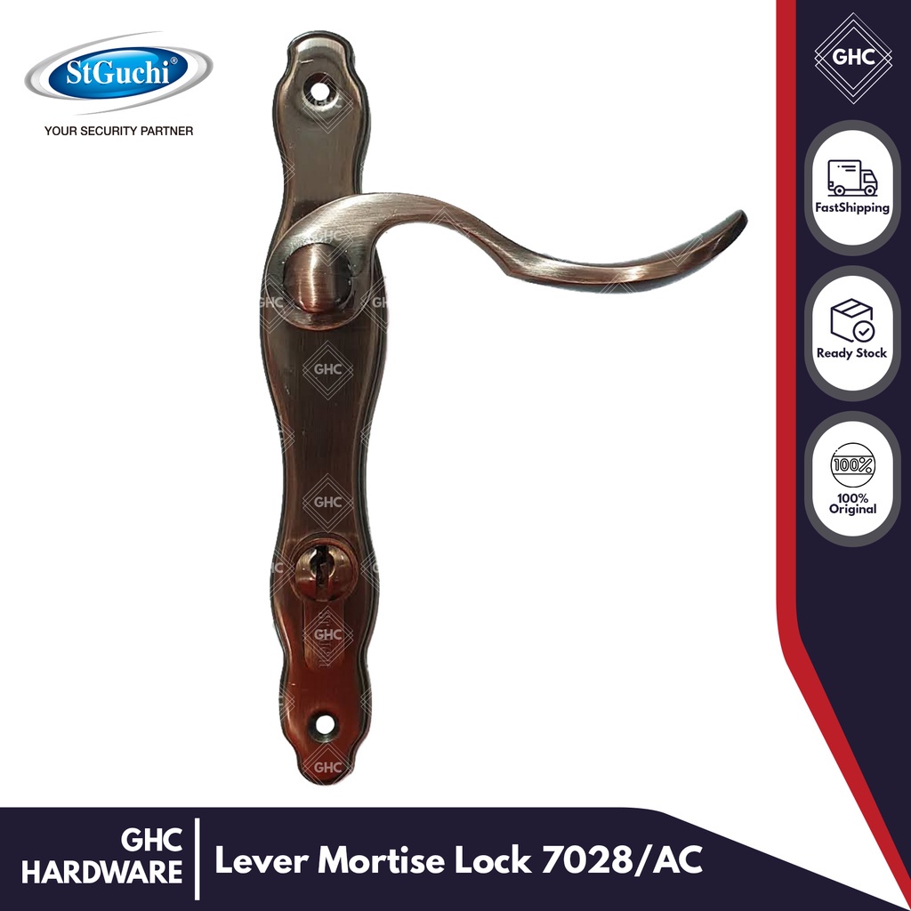 [GHC Hardware] ST GUCHI Lever Mortise Lock Set (SGLM-NM7028) | Shopee ...