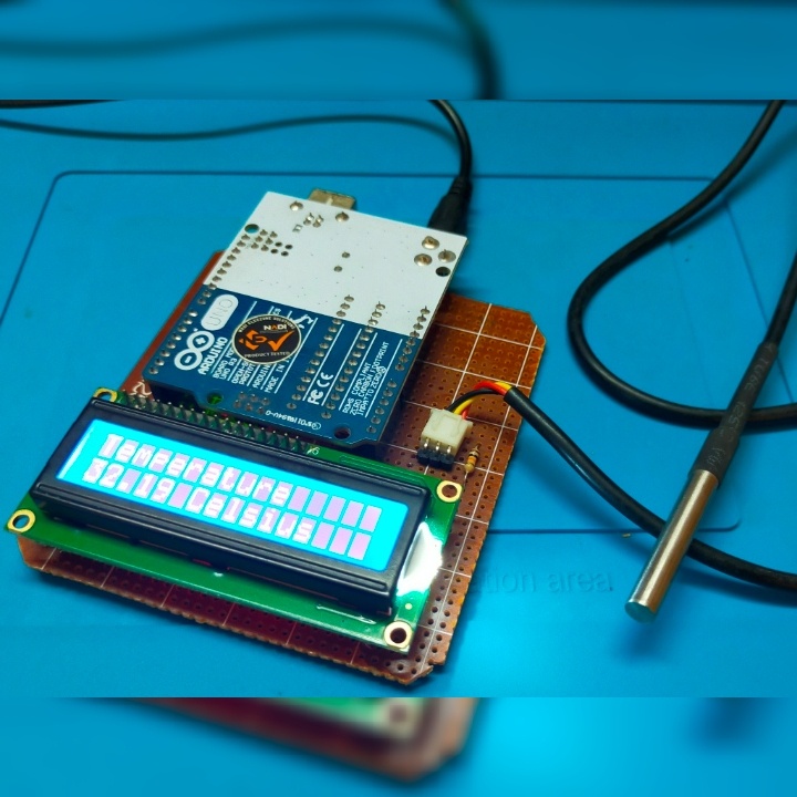 Arduino Uno R3 Temperature Sensor Ds18b20 Projek Rbt Tahun Akhir