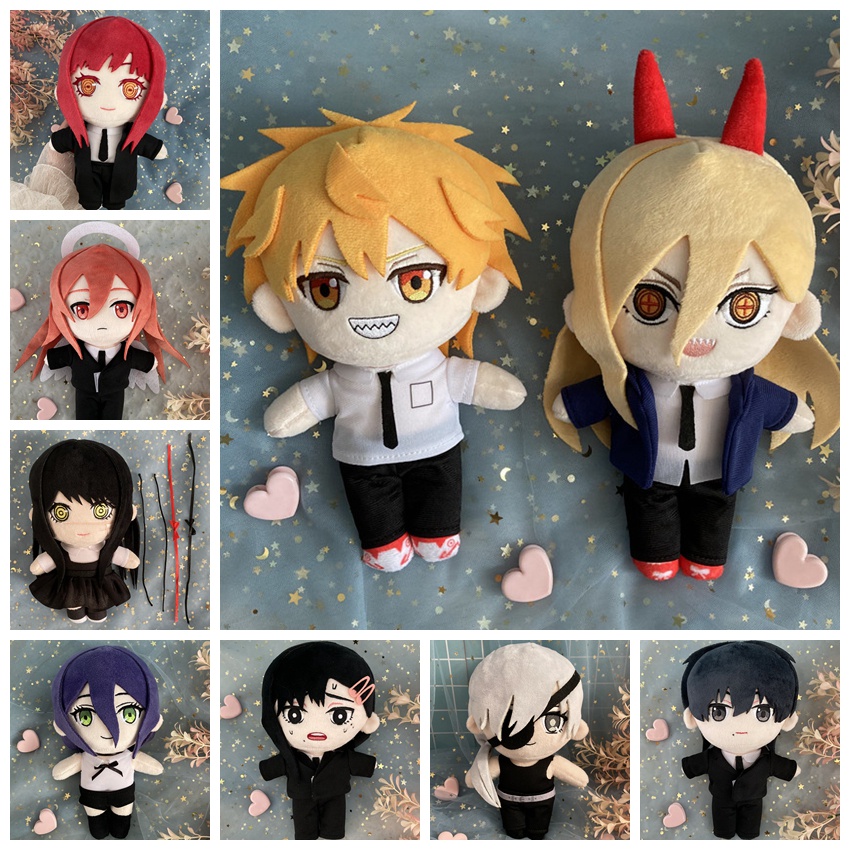 20cm Anime Chainsaw Man Plush Doll Male Doll Plush Toys Makima Hayakawa ...