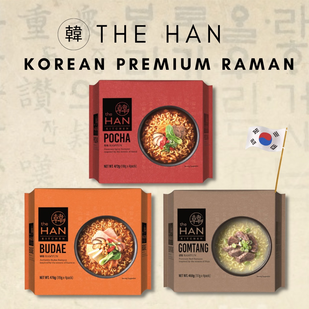 [The HAN] Best selling! famous Korea noodle (3flavor Ramen) made in ...