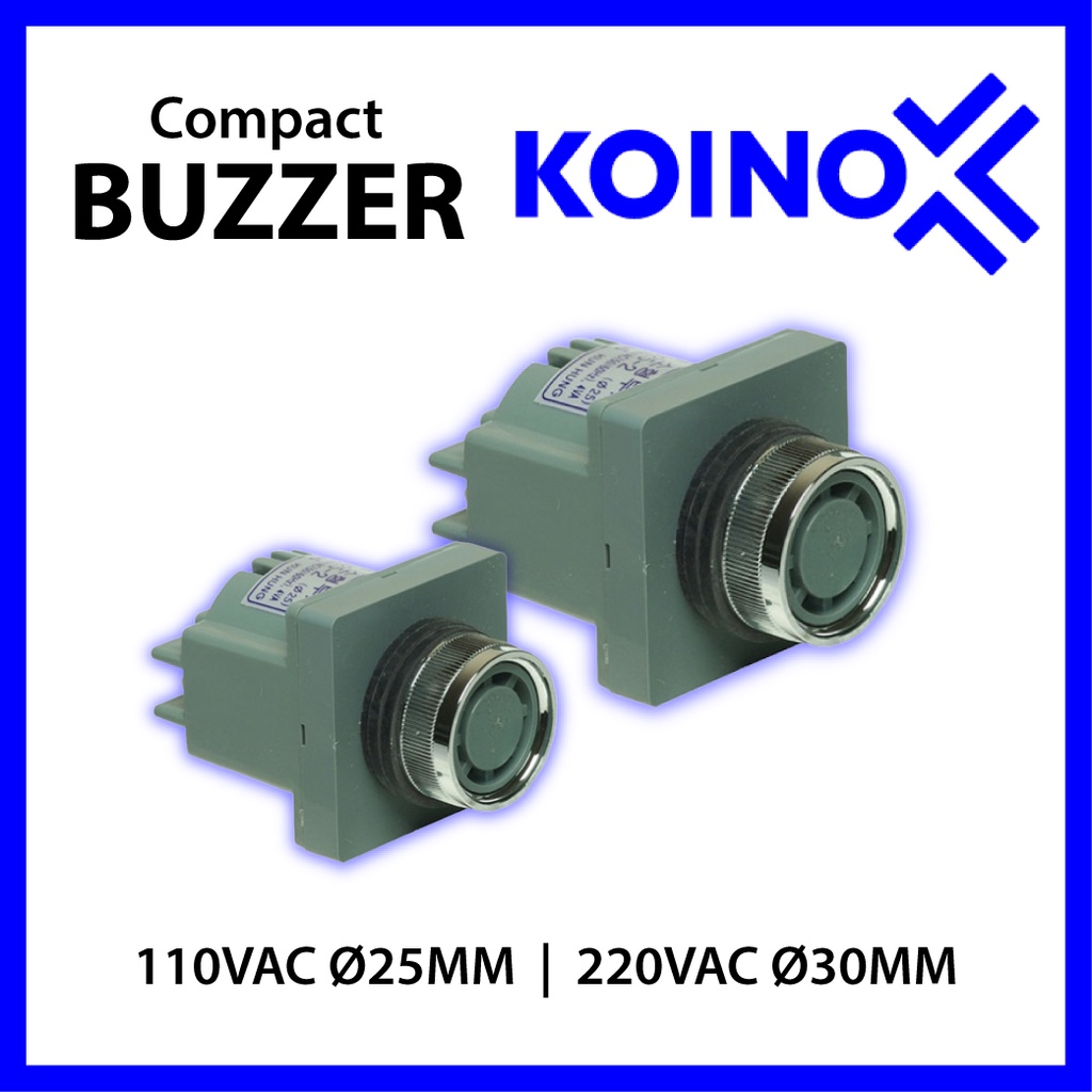 KOINO COMPACT BUZZER (25MM 110VAC / 30MM 220VAC) | Shopee Malaysia