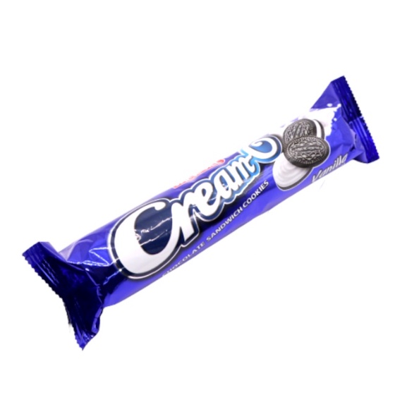 Biskut Cream-O Chocolate Sandwich Cookies Vanilla Flavour 107g Per Pack ...