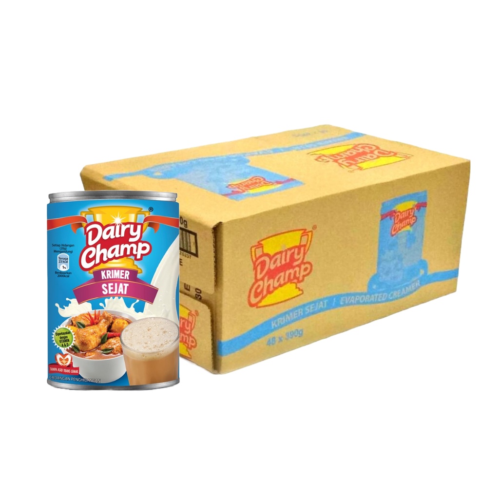Dairy Champ Evaporated Creamer 390gx48 1 carton | Shopee Malaysia Dairy Champ Evaporated Creamer 390gx48 1 carton | Shopee Malaysia