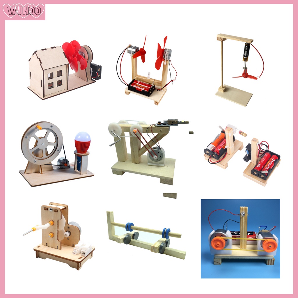 STEM TOY EDUCATION DIY Energy Generation Scientific Toys Kit Wooden ...