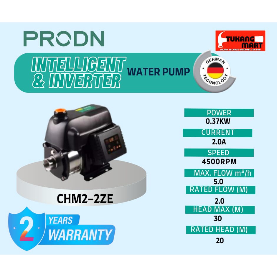 CHM2-2ZE PRODN INTELELIGENT INVERTER SELF-PRIMING MULTI-STAGE PUMP ...