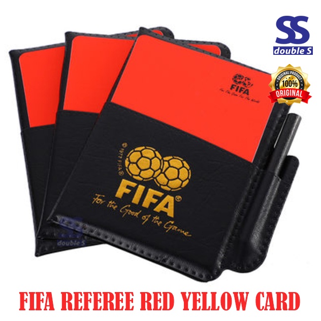 REFEREE CARD Football Soccer Futsal Match Competition Penalty FIFA Red ...