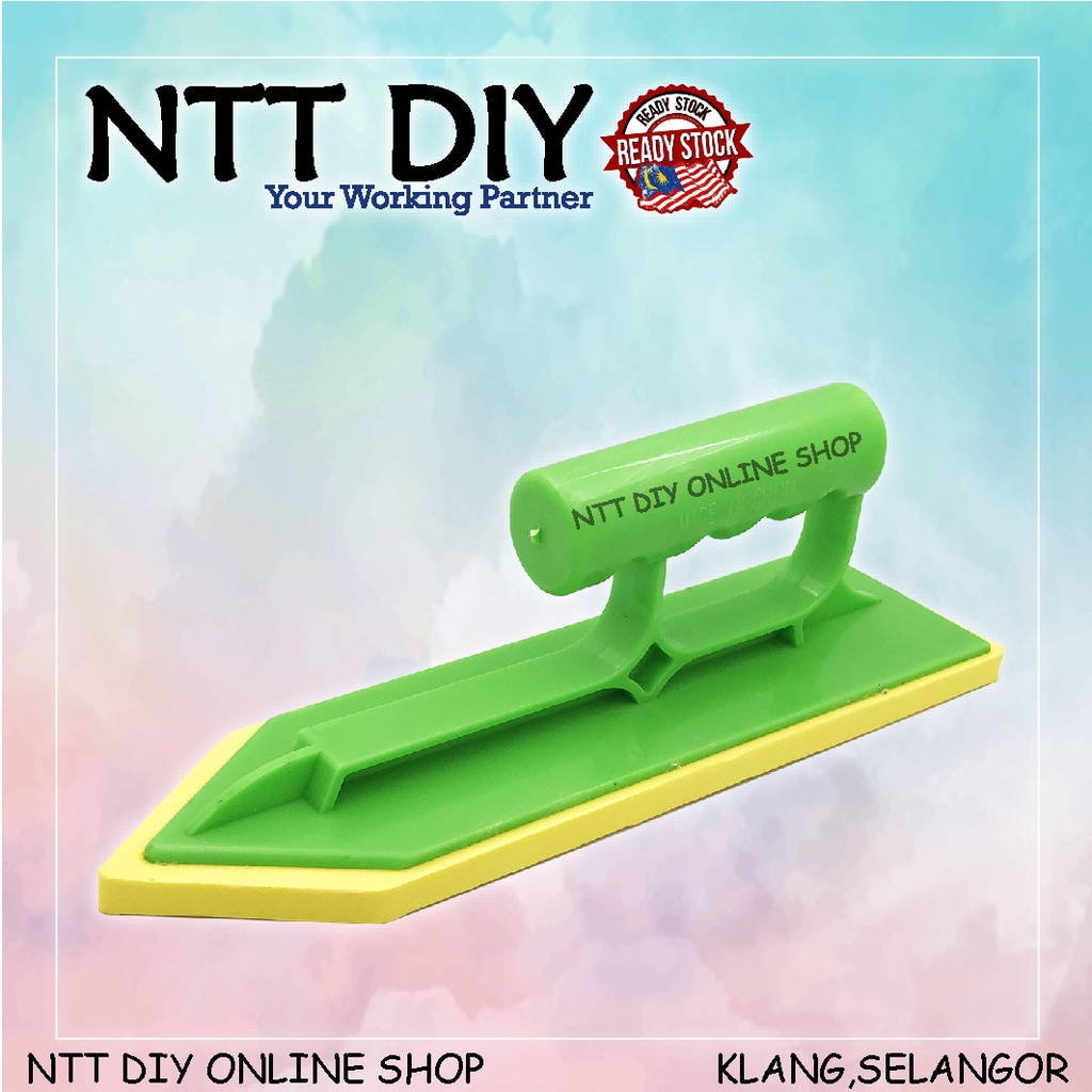 NTT DIY Masons Sponge Trowel Practical Tile Caulking Plastering Trowel ...