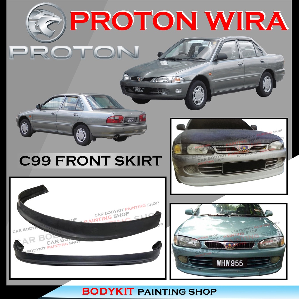 PPOTON WIRA/SATRIA/PUTRA STANDARD BUMPER C99 SPEC STYLE FRONT SKIRT ...