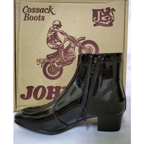 JOHNSON 9791 ORIGINAL BY JOHNSON SHOE/ LADIES BLACK COW LEATHER BOOTS ...