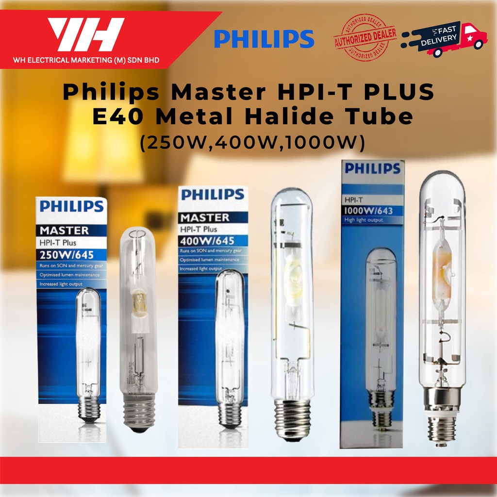 Philips Master E40 Metal Halide Tube(250W,400W,1000W) || Tube Bulb ...