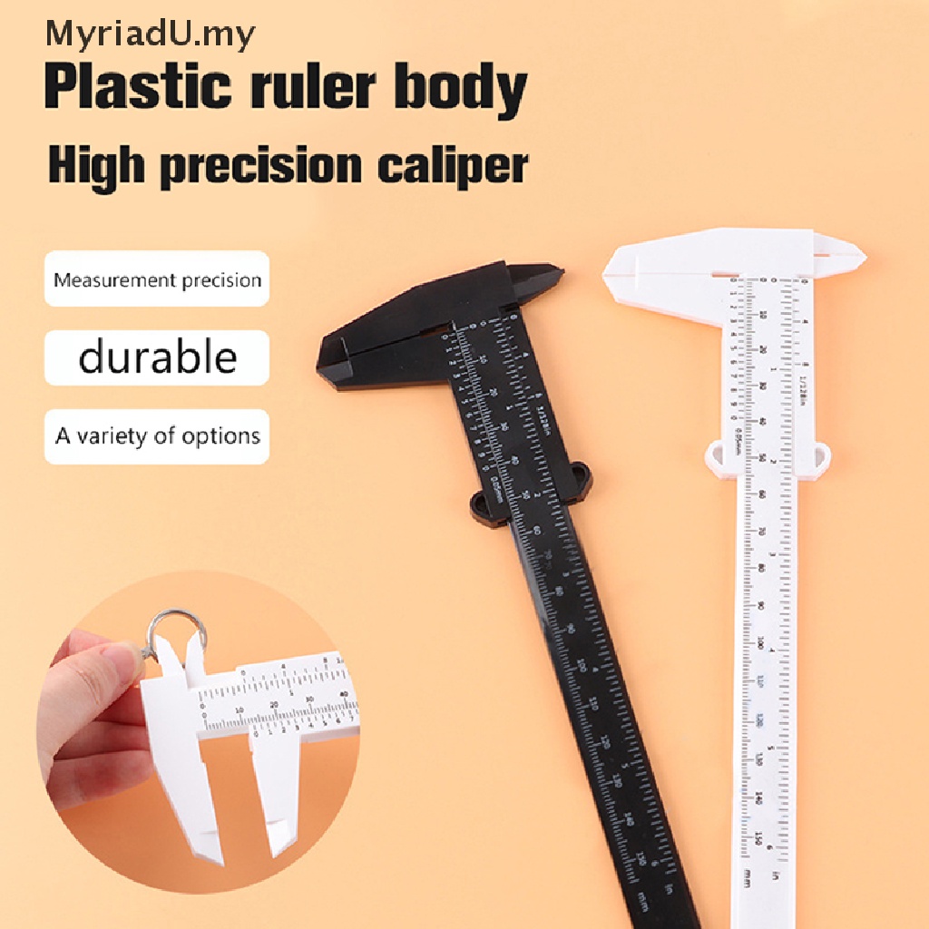 MyriadU Mini Plastic Calipers DIY Tool Woodworking Metalworking Double ...