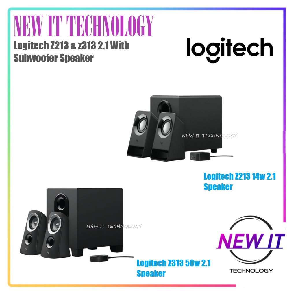 Logitech Z213 Compact Speaker System (14W) 1Year Warranty & Logitech ... Logitech Z213 Compact Speaker System (14W) 1Year Warranty & Logitech ...