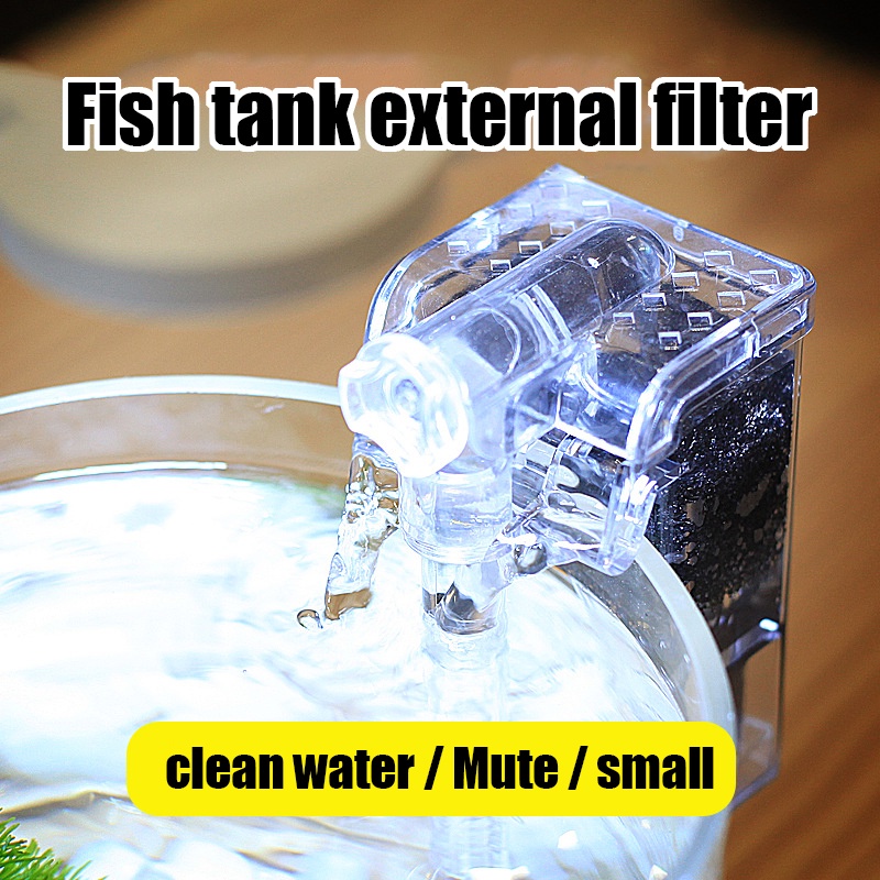 Waterfall Aquarium Hang On External Oxygen Pump Water Filter Ultra ...