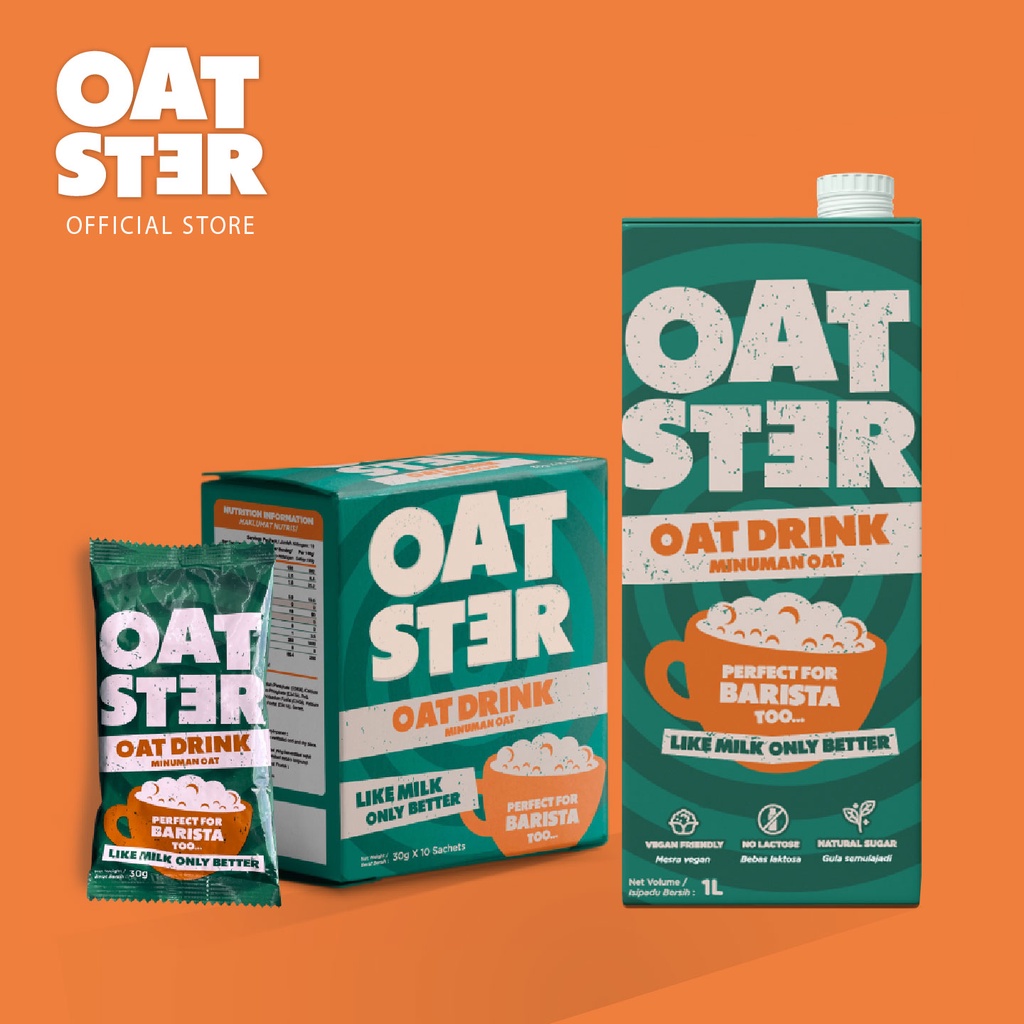 [Bundle] Oatster Oat Powder (10s 30g) + Oatster Oat Drink (1L) | Shopee ...