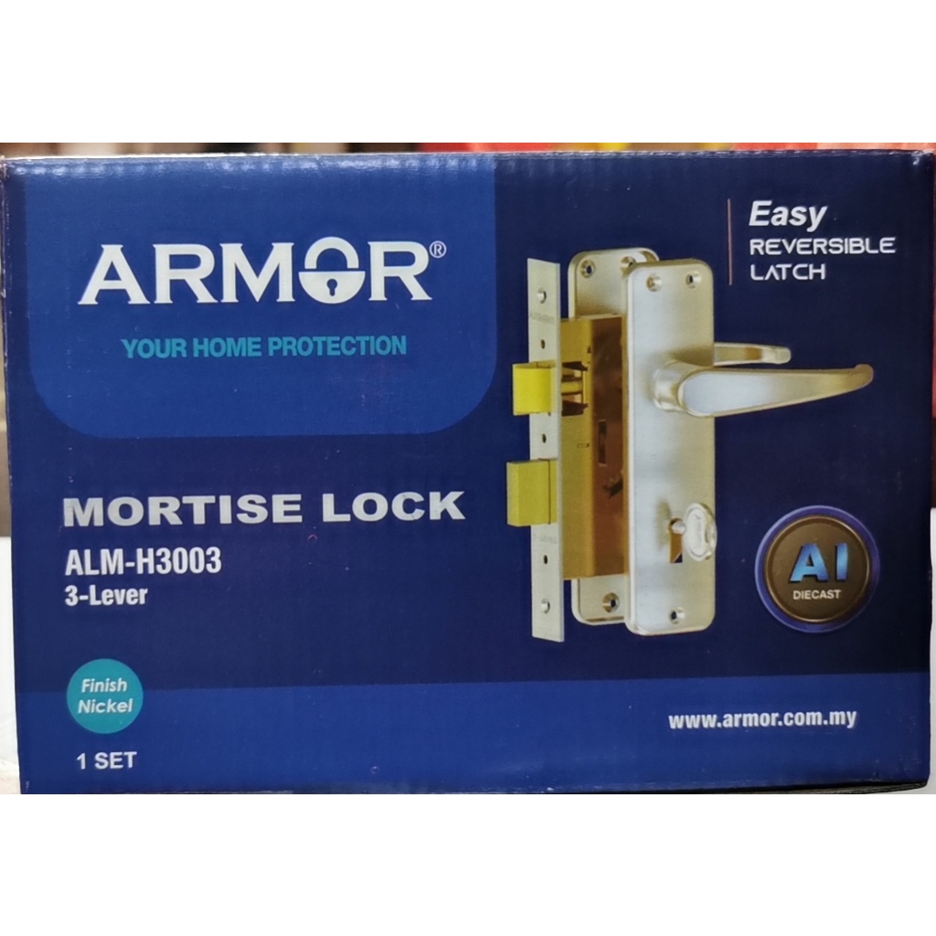 Armor ALM-H3003 MORTICE DOOR LOCK / 3 LEVEL MORTICE DOOR LOCK -Easy Way ...