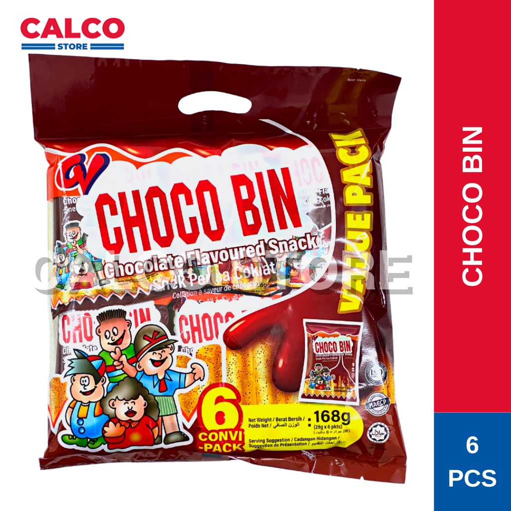 (28g x 6pcs) Cv Choco Bin Chocolate Flavoured Snack Snek Perisa Coklat Convenience Packs Halal ...