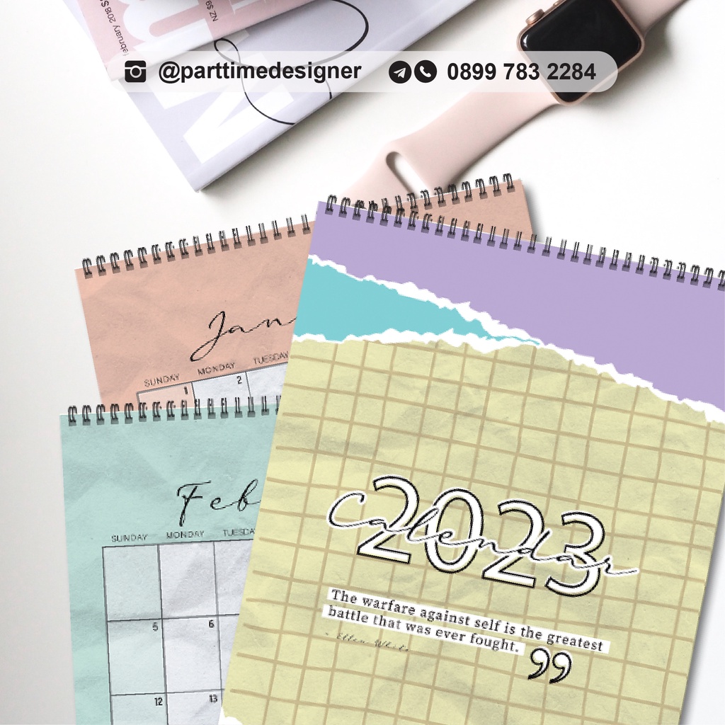 Clio Calendar 2023 Pastel Calendar | Shopee Malaysia
