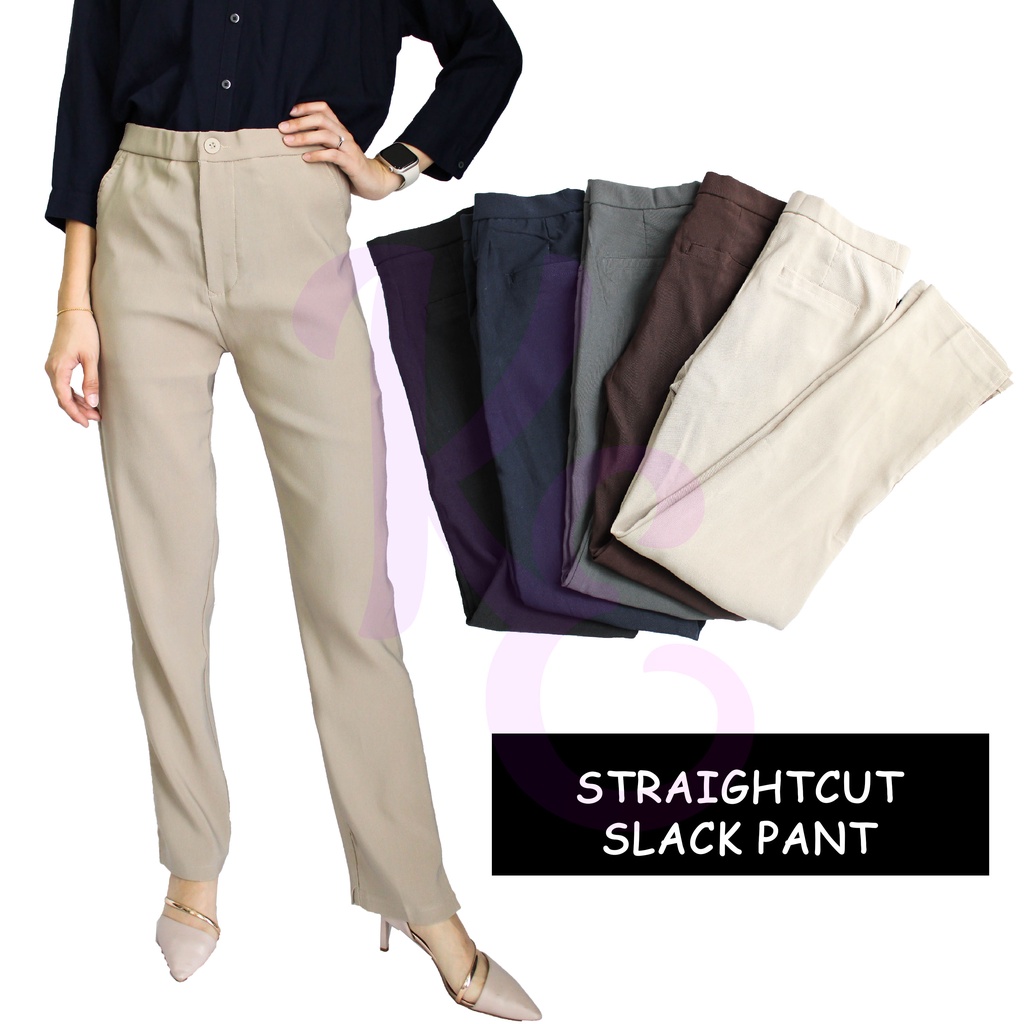 (KIKI)LADY/WOMEN LONG SLACK FORMAL OFFICE WEAR PANTS STRAIGHT CUT WORK ...