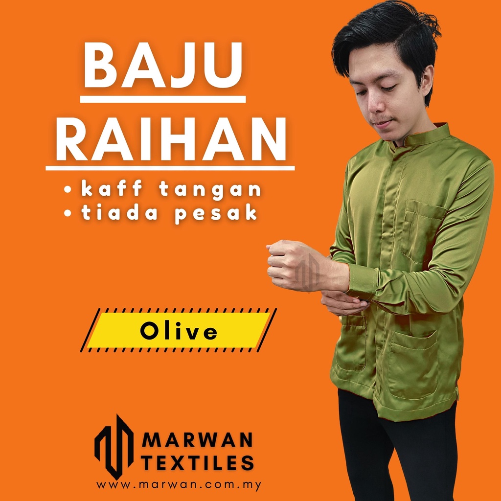 Baju Raihan Warna Olive | Shopee Malaysia